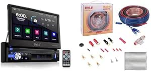 Amazon.com: Pyle Car Stereo Video Receiver - Multimedia Disc Player, BT ...