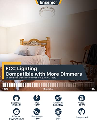 Snapklik.com : Glass 5CCT 10 Inch Hallway Light Fixtures Ceiling, LED ...