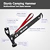 Amazon.com : 8 Pack Tent Stakes and Hammer with Canvas Storage Bag ...