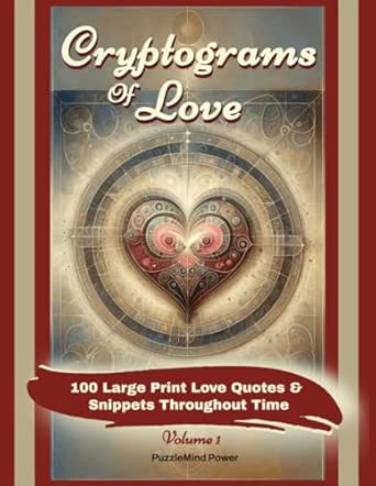 Cryptograms of Love: 100 Large Print Love Quotes & Snippets Throughout ...