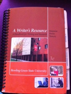 A Writer's Resource A Handbook for Writing and Research, Third Edition ...