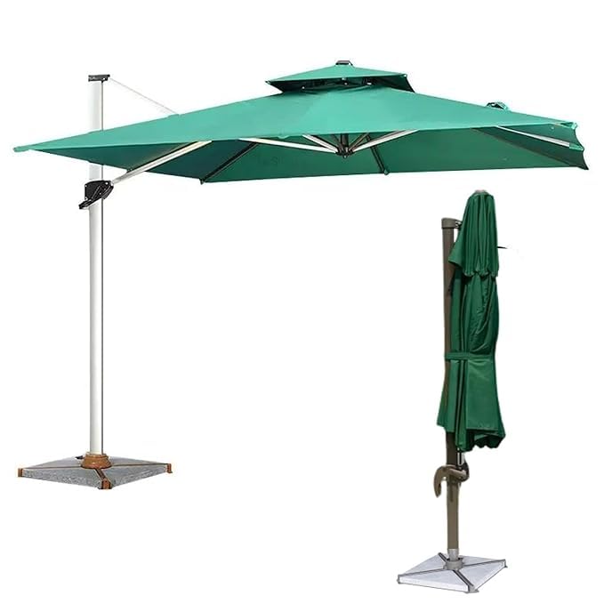THESHELTERS - Premium Garden Umbrella 360 Degree Rotating Stylish and ...