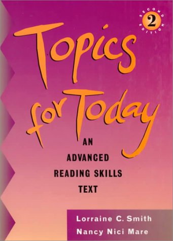 Amazon | Topics for Today: An Advanced Esl Reading Skills Text | Words ...