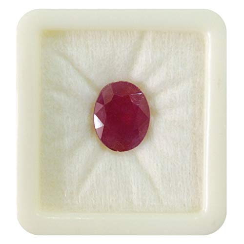 NAMDEV GEMS Natural Certified Ruby Manikya Gemstone 11.25 Ratti 10.70 ...