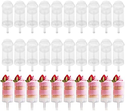Amazon.com: Csdtylh 24 Pack Cake Push Pop Containers with Lids ...