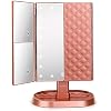 Amazon.com - deweisn Trifold Lighted Vanity Makeup Mirror with 21 LEDs ...