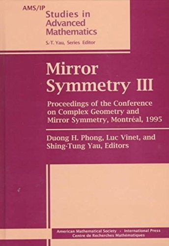 Amazon | Mirror Symmetry III: Proceedings of the Conference on Complex ...