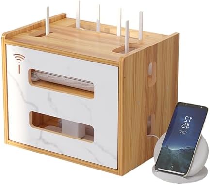 Amazon.com: Catekro WiFi Router Storage Box, WiFi Cabinet to Hide ...