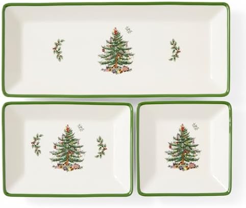 Amazon.com: Spode Christmas Tree Holiday Platter - 14-Inch Tree-Shaped ...