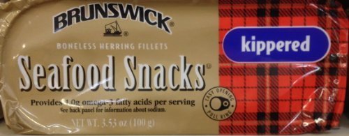 Amazon.com : Brunswick Seafood Snacks KIPPERED 3.53oz (3 Cans) by ...