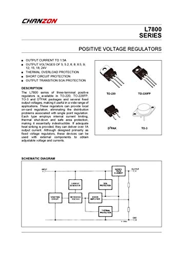 Snapklik.com : Chanzon 10pcs L7812CV TO-220 Positive Voltage Regulator ...