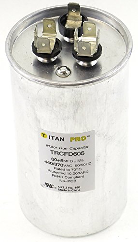 Snapklik.com : TRCFD605 Dual Rated Motor Run Capacitor Round MFD 60/5 ...