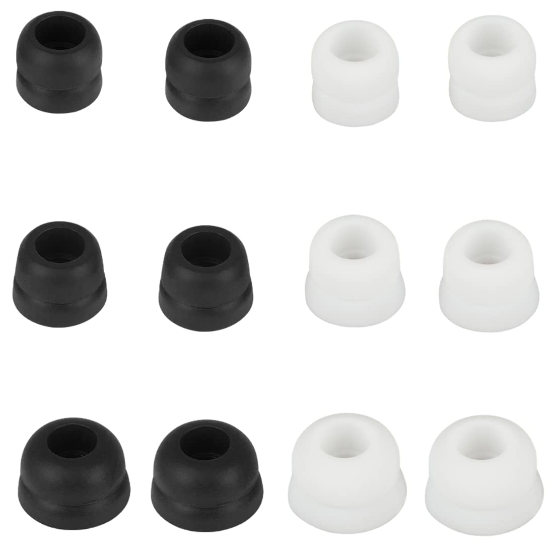 Amazon.com: CYADCI 6 Pairs S/M/L Double Flange Tips Ear Bud Replacement ...