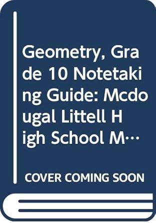Amazon.com: Geometry, Grade 10 Notetaking Guide: Mcdougal Littell High ...