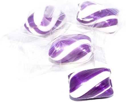Amazon.com : Purple Cylinder Shaped Mint Candy Twists - 5 Pounds For ...