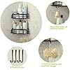 STEUGO Black Bathroom Corner Shower Shelfs, Adhesive Wall Mounted ...