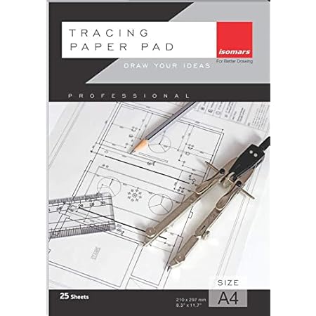 Lakeer A4 Size Artist’s Tracing Paper, 100 Sheets-Translucent Sketching ...