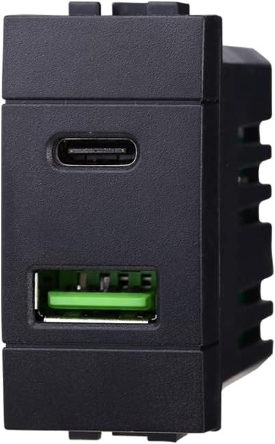 Presa Caricatore USB Da Muro, Compatibile Con Bticino Living Light (USB ...