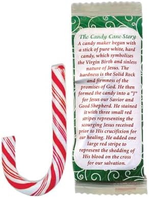 Amazon.com: Scripture Candy, Mini Christmas Candy Canes Featuring The ...