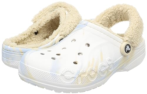 Baya Lined Fuzz Strap Marbled Clog