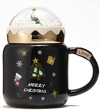 Amazon.com | Christmas Santa & Tree Mug - Ceramic Microwave & Dishwasher Safe - 11.5oz Holiday ...