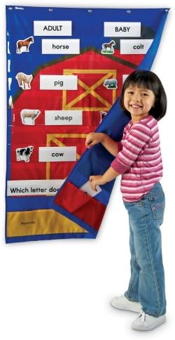 Amazon.com: Learning Resources Farm Pocket Chart : Office Products