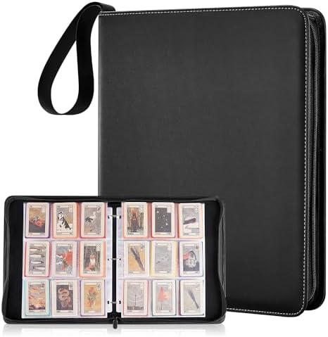 Amazon.com: 9 Pocket Card Binder, 900 Premium Zip Trading Card Binder ...