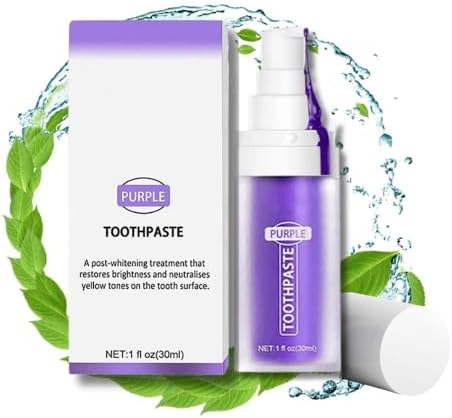 Amazon.com : PurelyWHITE DELUXE Purple Brightening Toothpaste for Teeth ...