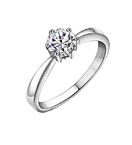 Aaishwarya Delicate Dazzle Silver Crystal Ring for Women & Girls ...