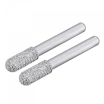 uxcell Diamond Mounted Points 60 Grit 8.5mm Brazed Grinder Round Head ...