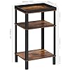 Amazon.com: ZEXVIDA Side Table for Small Spaces,3 Tier End Table with ...