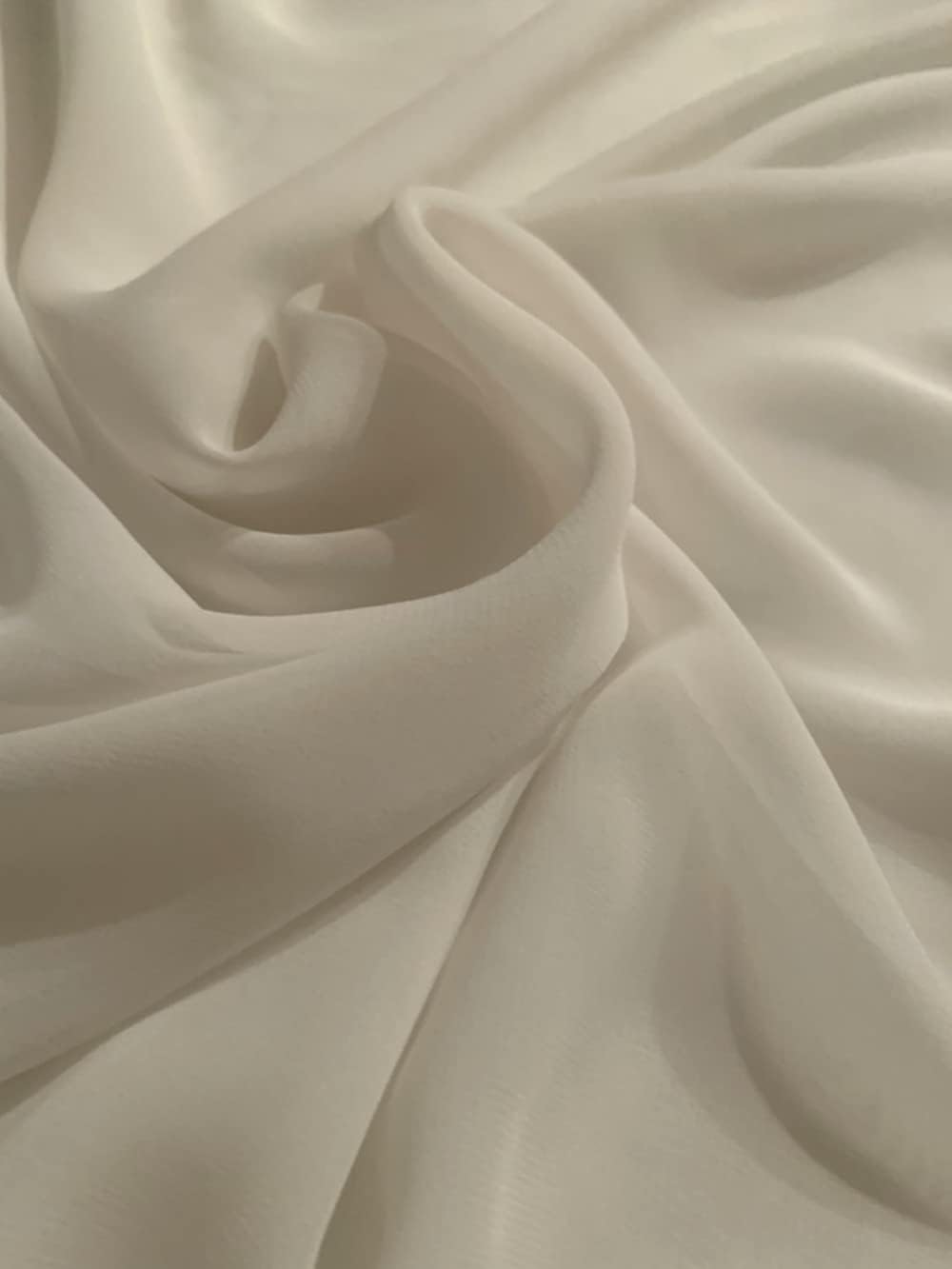 Amazon.com: 60" Wide Ivory Chiffon Fabric by The Yard – Lightweight ...