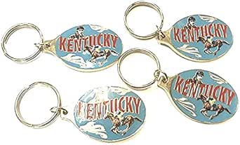 Amazon.com : State Souvenir Keychains Texas Tennessee Kentucky Ohio 4 ...