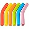 Amazon.com: 6Pcs Metal Straw Silicone Tips 5/16 IN Wide(8mm Outer ...