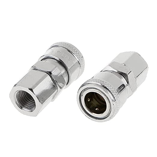 Quick Release Coupler (QRC) Connector Air Line Hose Coupling Compressor ...