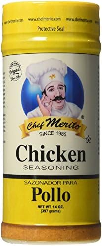 Amazon.com: Chef Merito Condimento de pollo, 14 onzas : Comida Gourmet ...
