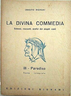 X 0457 LIBRO LA DIVINA COMMEDIA – PARTE 3: PARADISO, DI ERNESTO BIGNAMI ...