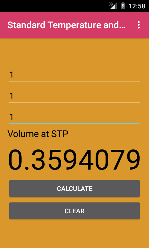 Standard Temperature And Pressure