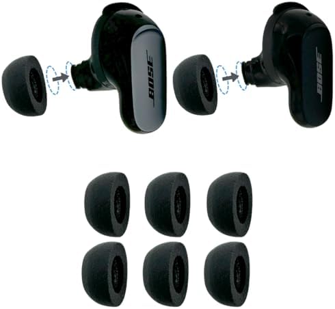 Comply Foam Ear Tips for Bose QuietComfort II & Ultra, Medium, 3 Pairs ...