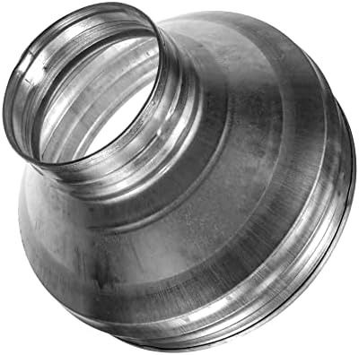 Vent Systems 8" to 4" Inch Duct Reducer Adapter – Galvanized Steel HVAC ...