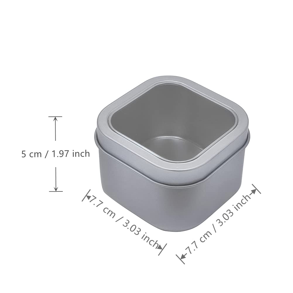 WestKaiba Set of 6 Tin Cans, Mini Box, Metal Storage Case with Lid ...