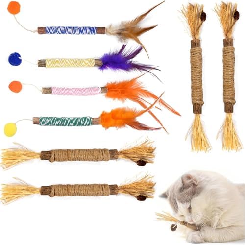 BeoTnp Catnip Toys for Cats, Cat Toys for Indoor Cats, 8 Pcs Silvervine ...