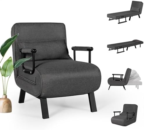 Amazon.com: POWERSTONE Convertible Sleeper Chair Bed, 4 in 1 Living ...