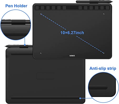 UGEE S1060 Graphic Drawing Pen Tablet 10 x 6.27 inch Graphic Tablet ...