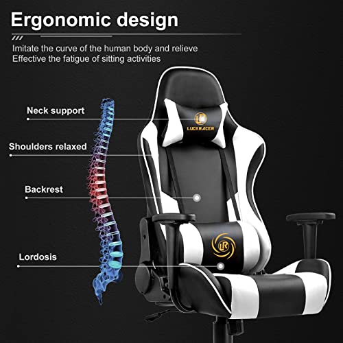 Snapklik.com : LUCKRACER Gaming Chair Office Computer Racing Chair For ...