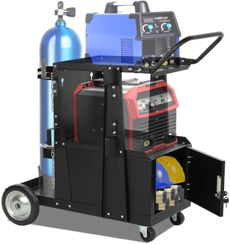 Amazon.com: JEGS Welding Cart with Drawers and Welding Tank Platform ...
