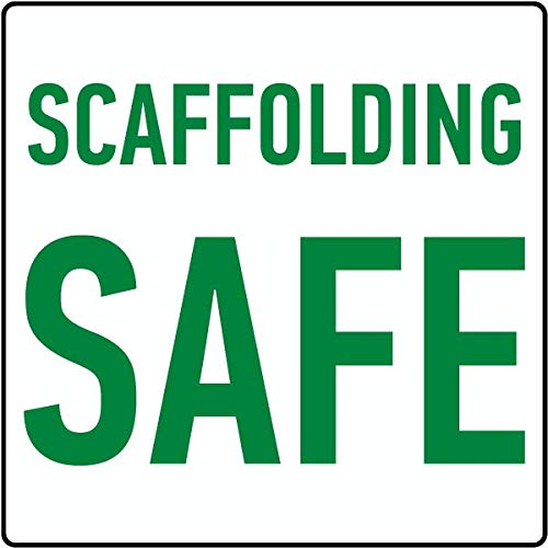 Scaffolding Safe Sign | Waterproof Sticker : Amazon.in: Office Products