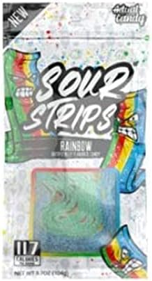 Amazon.com : Sour Strips Rainbow (Pack of 3) : Grocery & Gourmet Food