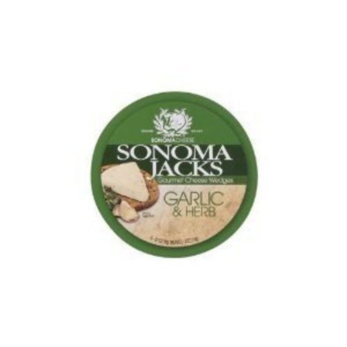 Amazon.com: Sonoma Jacks Cheese Wedges Garlic & Herb 4oz (3 Units Per ...