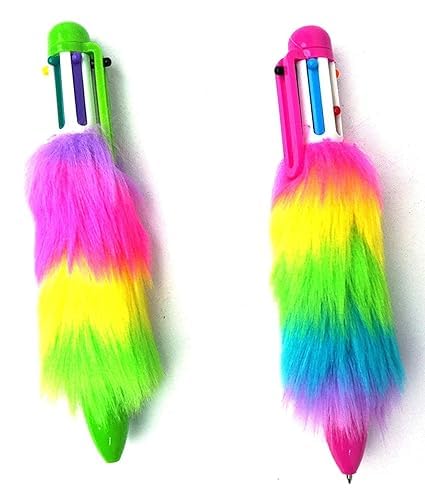 Unicorn Pen |6-In-1 Multicolour Fur Pen (Pack of 3 Pen) : Amazon.in ...